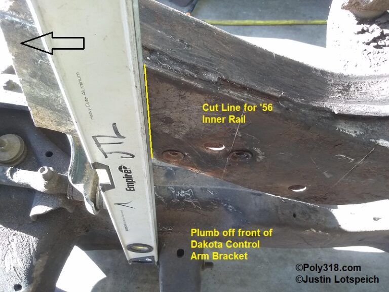 1956 Dodge Dakota Front Suspension Clip Swap - Poly318.com
