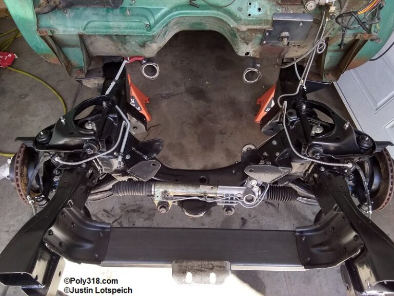 1956 Dodge Dakota Front Suspension Clip Swap - Poly318.com