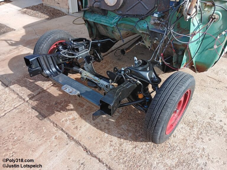 1956 Dodge Dakota Front Suspension Clip Swap - Poly318.com